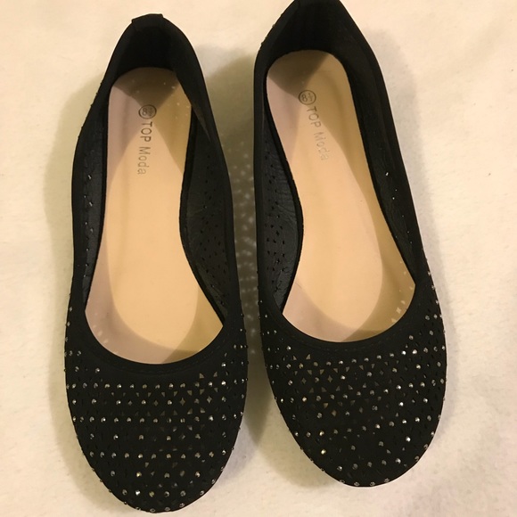 TOP Moda | Shoes | Womens Black Flats | Poshmark